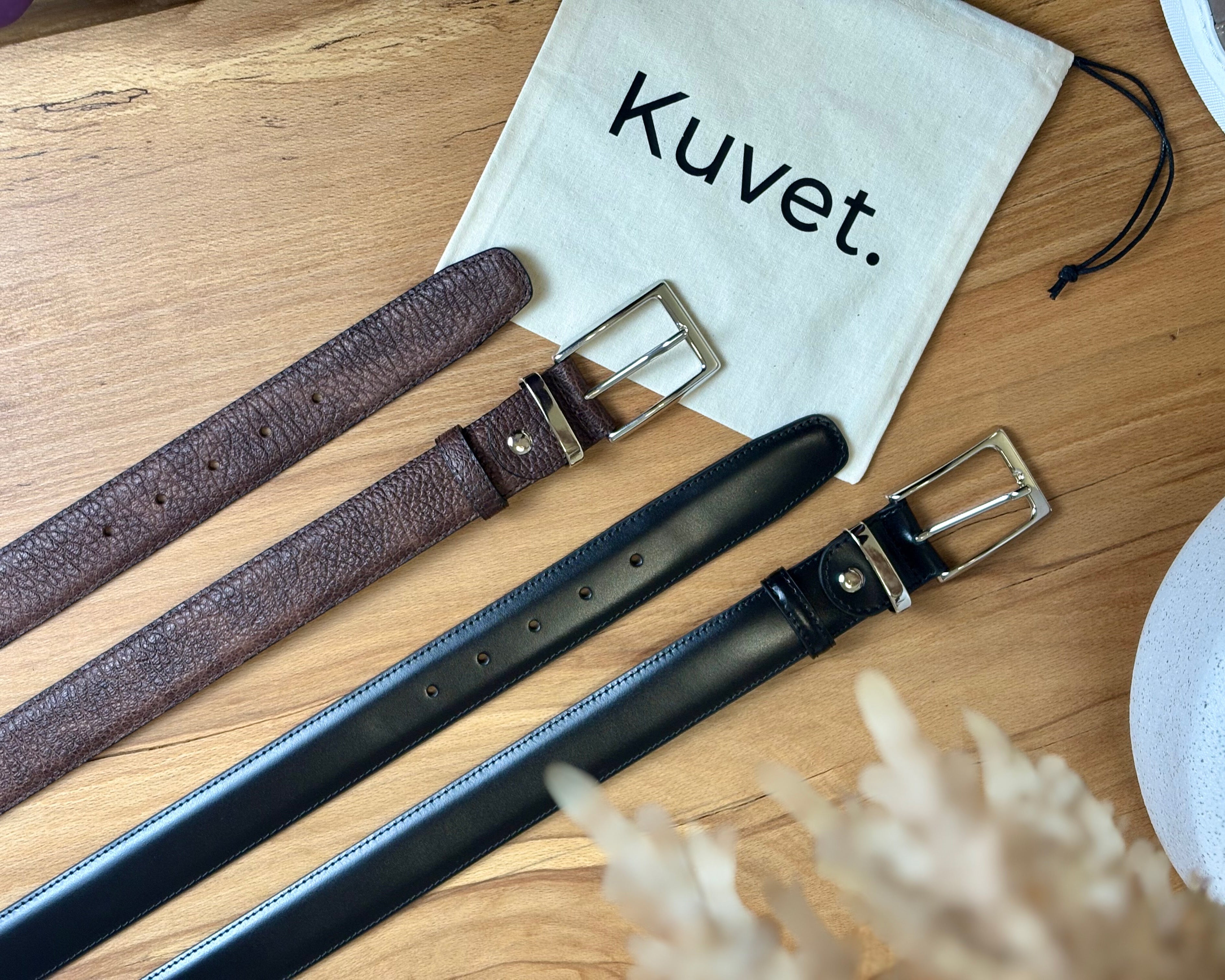 Klassische Ledergürtel für Herren – Kuvet. - Premium bespoke Sneakers ...